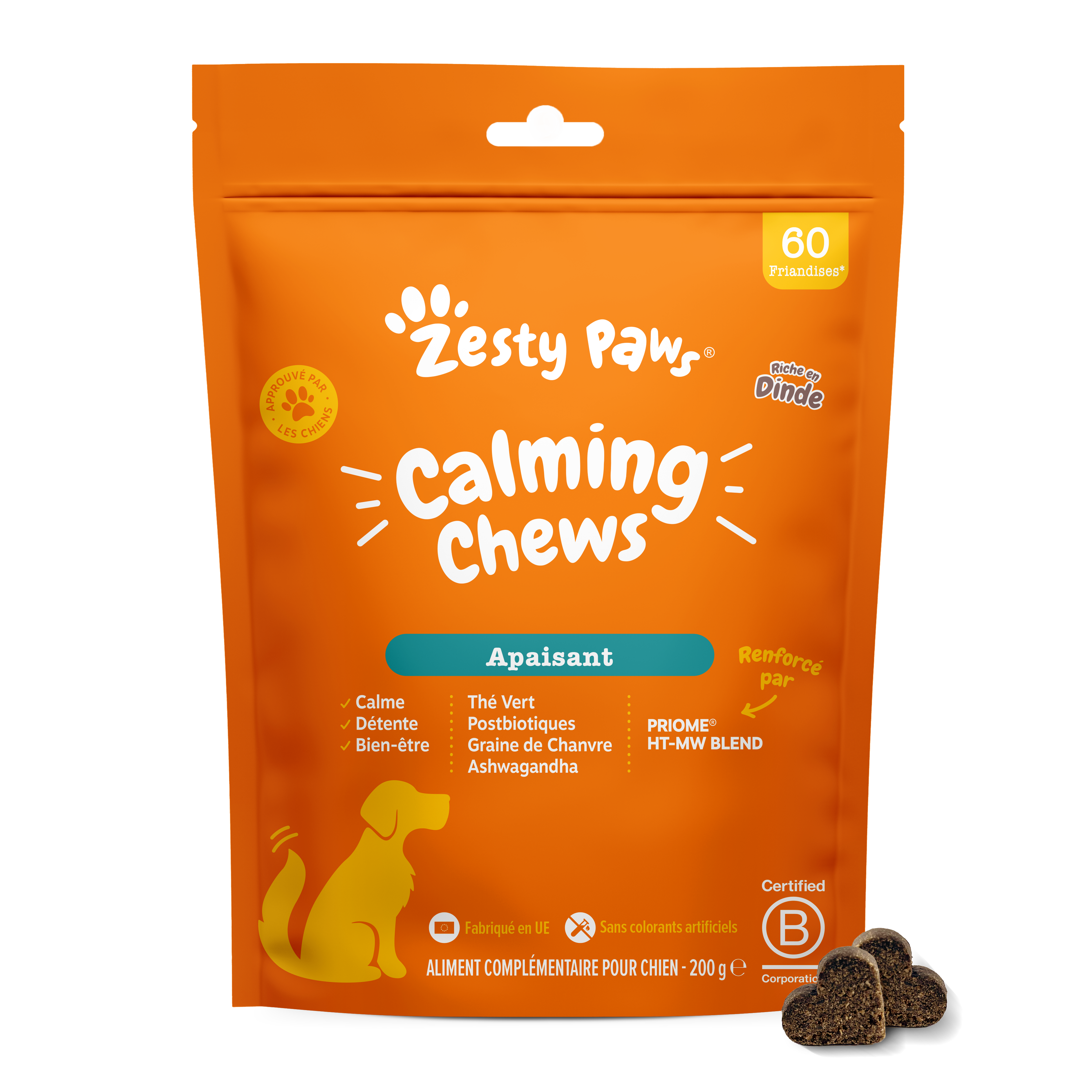 Canine Calming Chews for Dogs – Zesty Paws FR