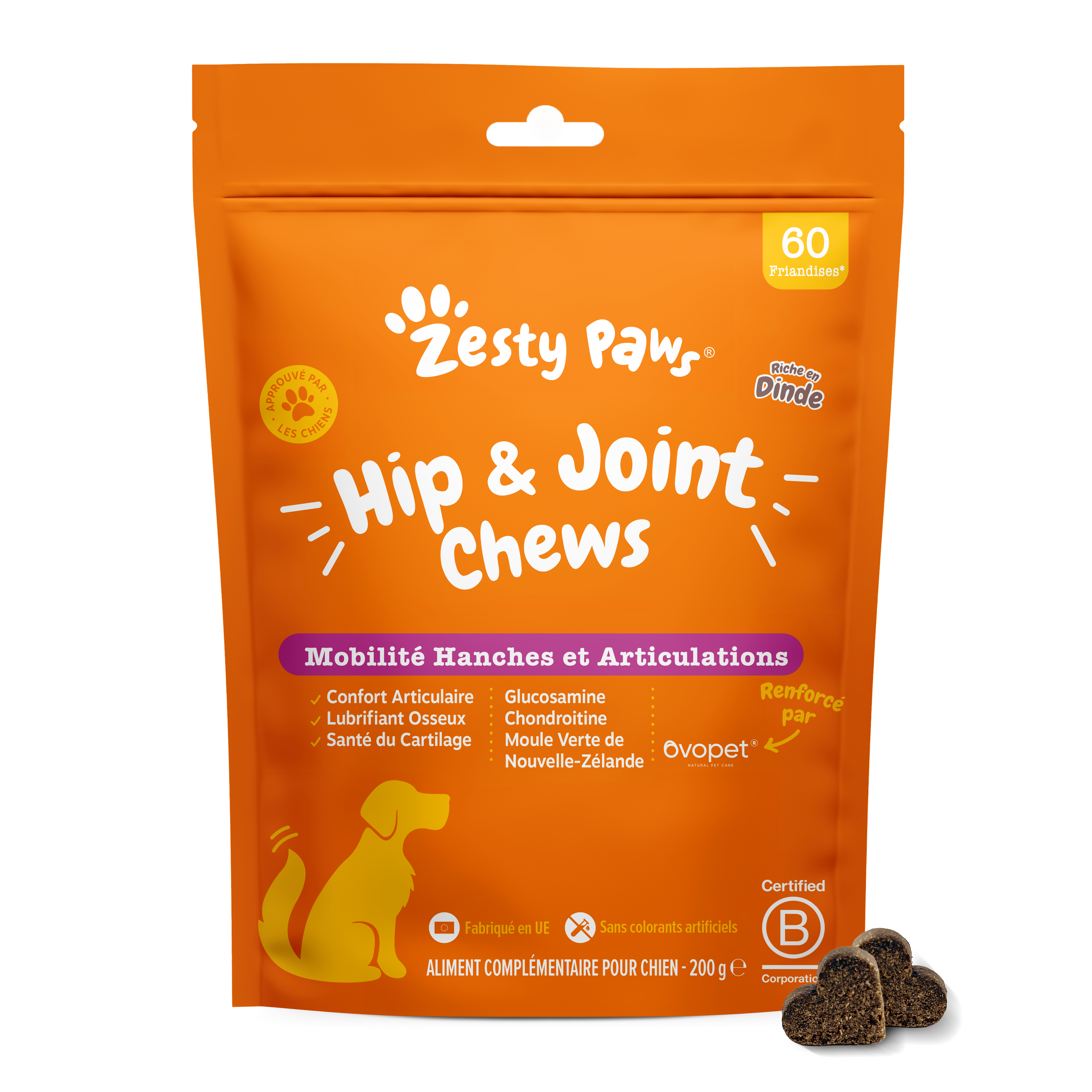 Joint Supplements for Dogs: Hip & Joint Chews – Zesty Paws FR